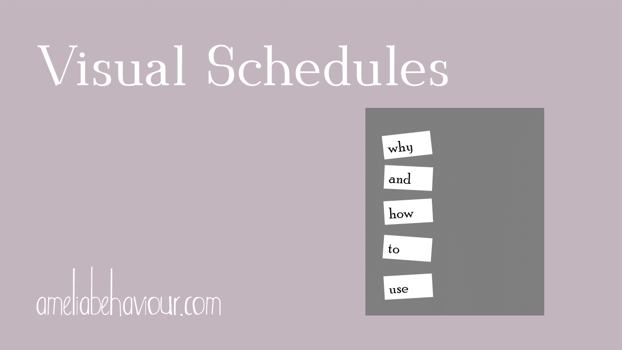 Visual Schedules Why And How To Use Ameliabehaviour